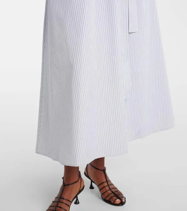 Altuzarra Paulina Striped Cotton Midi Dress