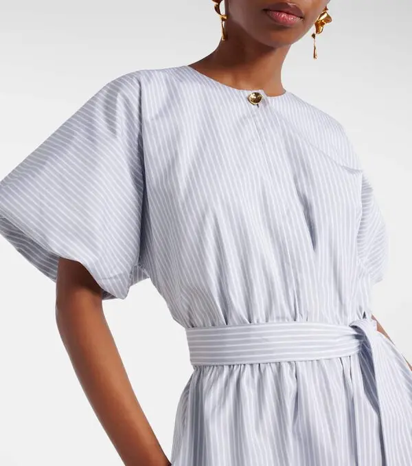 Altuzarra Paulina Striped Cotton Midi Dress