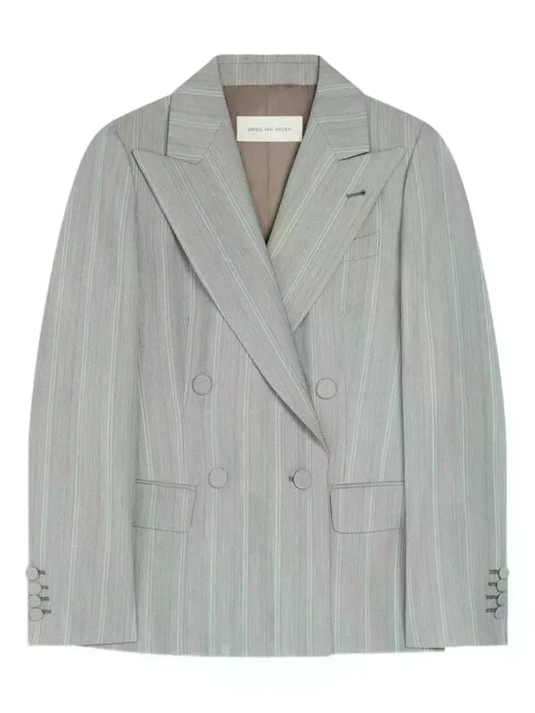 Dries Van Noten Pinstripe Double-breasted Blazer