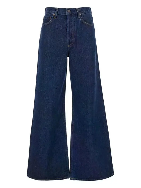 AGOLDE Wide-leg Cotton-blend Jeans - Blue