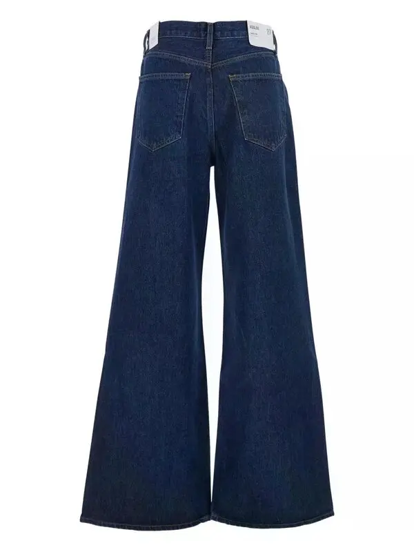 AGOLDE Wide-leg Cotton-blend Jeans - Blue