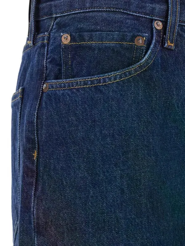 AGOLDE Wide-leg Cotton-blend Jeans - Blue