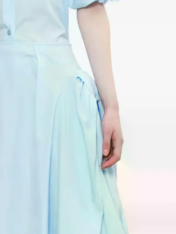 Simone Rocha Panelled Pleated Midi Skirt