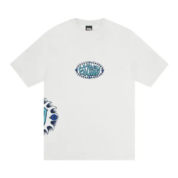 StÜssy Wave Oval Tee - Cream
