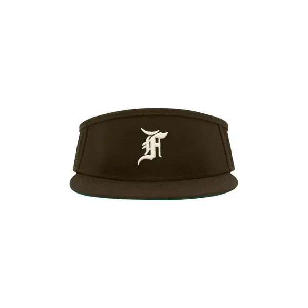 Fear Of God X New Era Fitted Visor - Brown