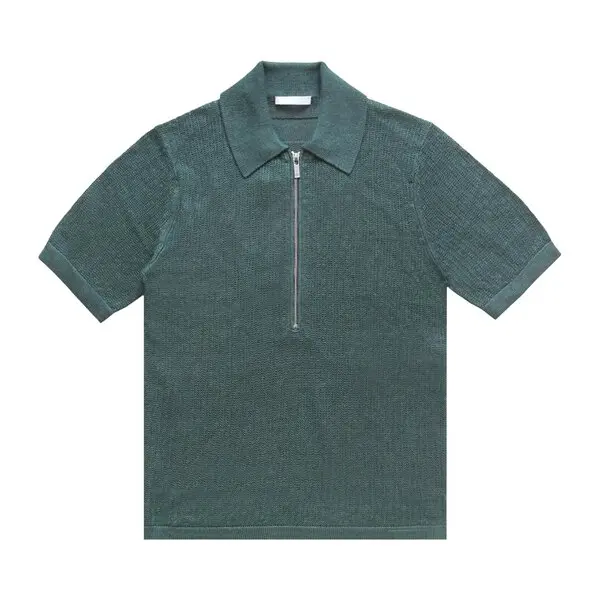 Helmut Lang Short-sleeve Zip Polo