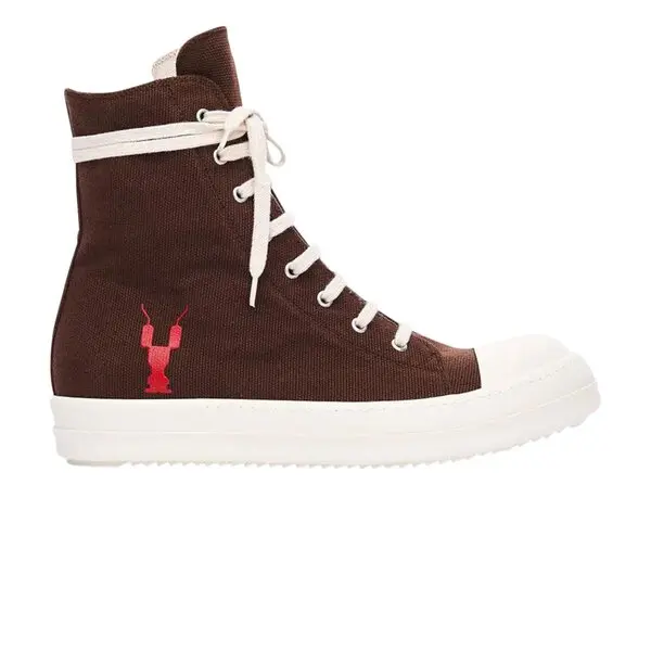 Rick Owens Coated Canvas High-top Sneakers