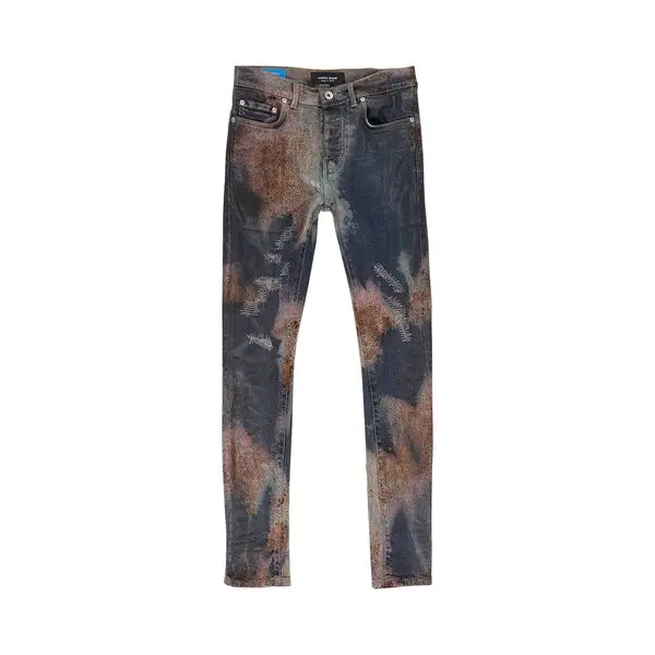 PURPLE BRAND Spray Over Bleached Skinny Jeans