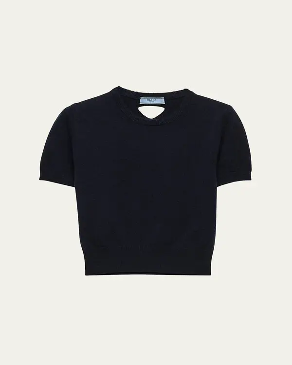 Prada Cashmere Crop Sweater