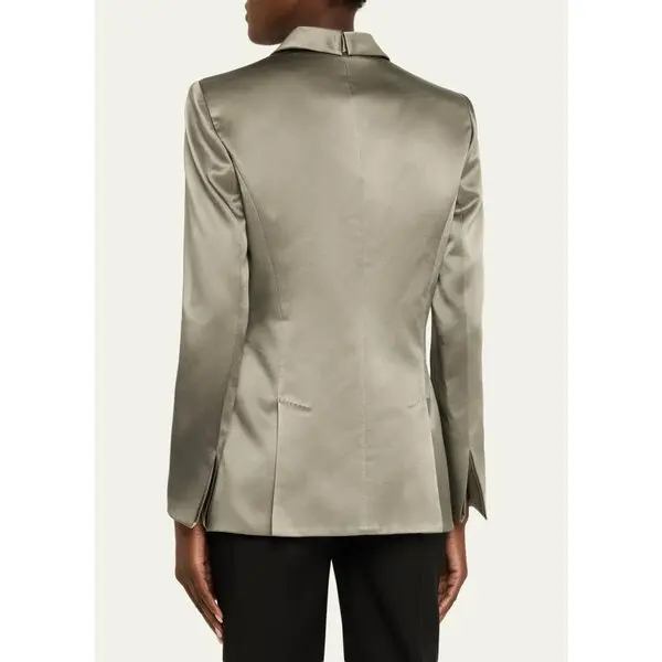 Giorgio Armani Ombre Satin Single-breasted Blazer