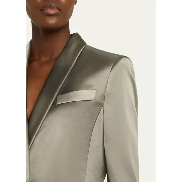 Giorgio Armani Ombre Satin Single-breasted Blazer