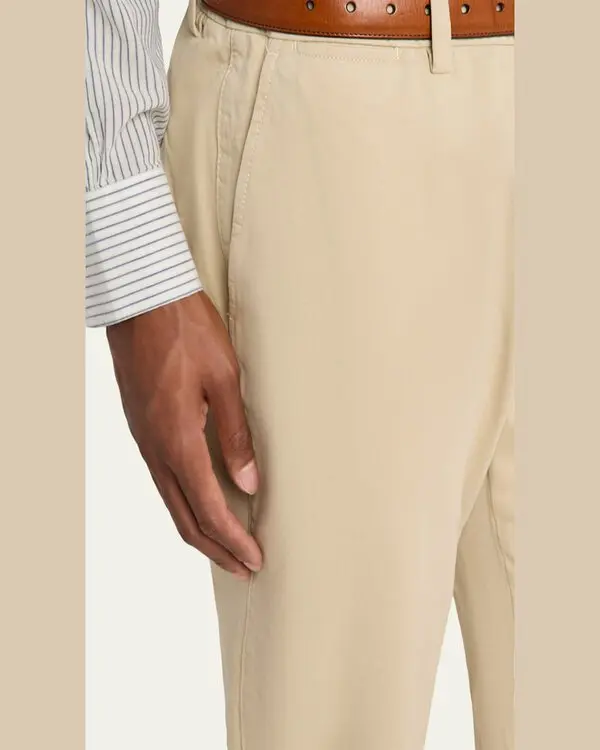 Officine Générale Cotton Twill Five-pocket Straight Fit Pants