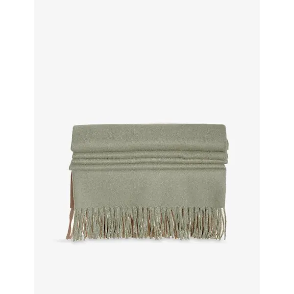 SOHO HOME Maria Alpaca Wool Throw - Sage