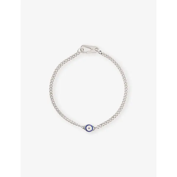 Miansai Rhodium-plated Sterling Silver Bracelet - Blue