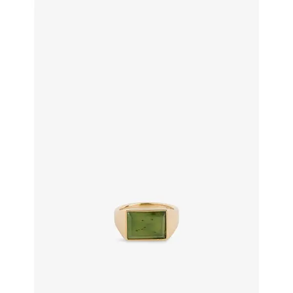 Miansai Lennox Jasper Ring - Green