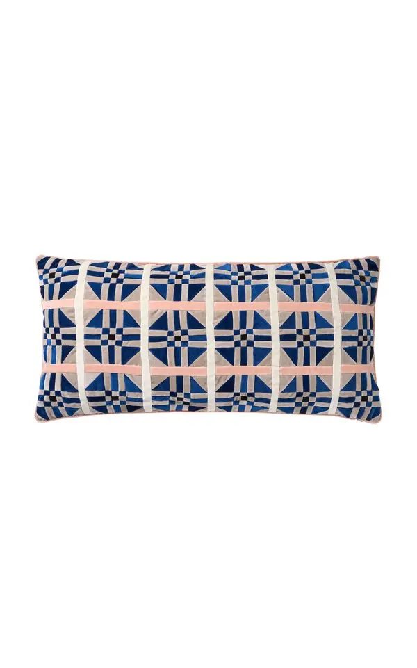 CHRISTINA LUNDSTEEN Ivy Cotton Velvet Cushion - Multi