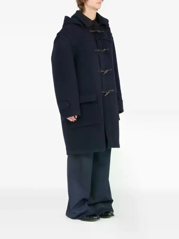 MAISON MARGIELA Wool Duffle Coat - Blue