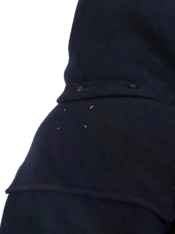 MAISON MARGIELA Wool Duffle Coat - Blue