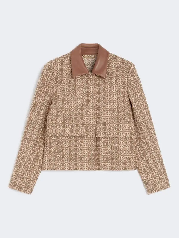 Max Mara Jacquard Boxy Jacket - Camel
