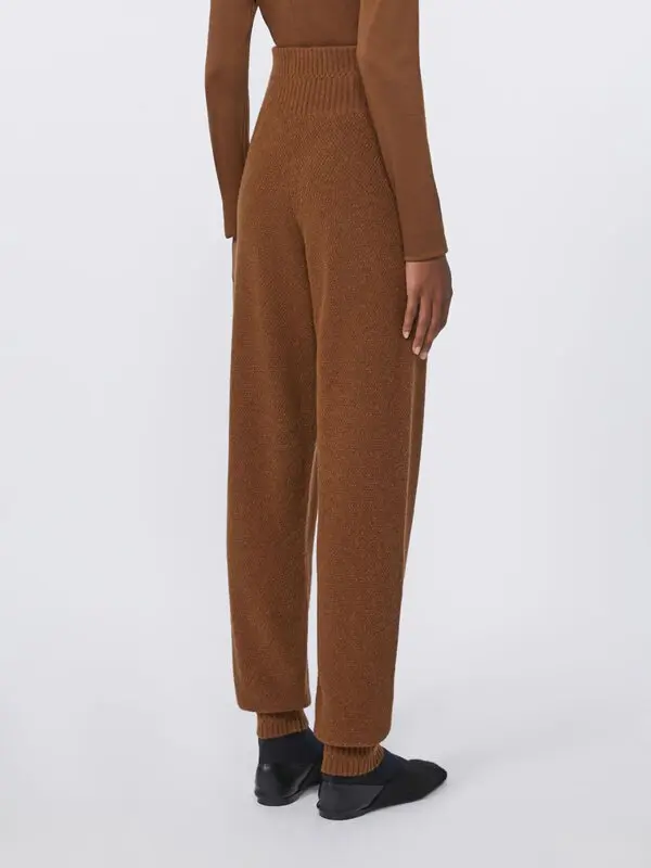 Max Mara Camel Yarn Jogging Trousers