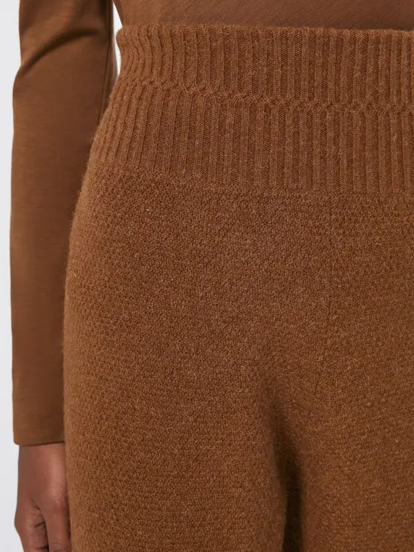 Max Mara Camel Yarn Jogging Trousers