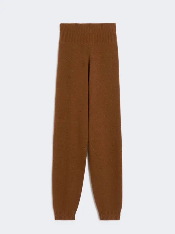 Max Mara Camel Yarn Jogging Trousers