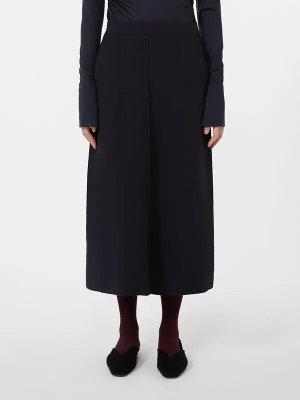 Max Mara A-line Viscose And Wool Skirt