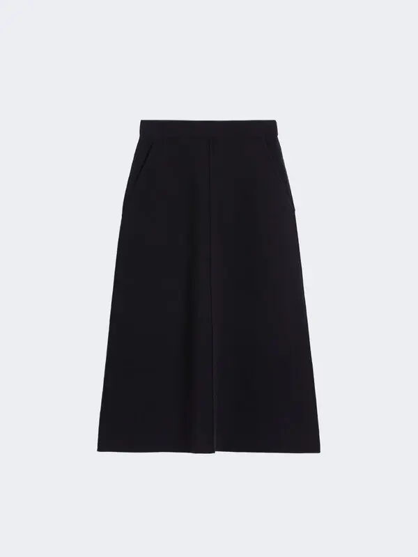 Max Mara A-line Viscose And Wool Skirt