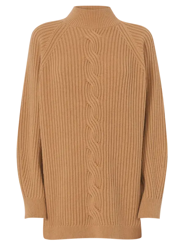 Max Mara Wool And Cashmere Cable-knit Jumper