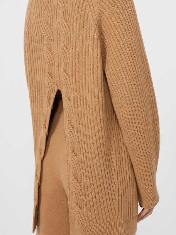 Max Mara Wool And Cashmere Cable-knit Jumper