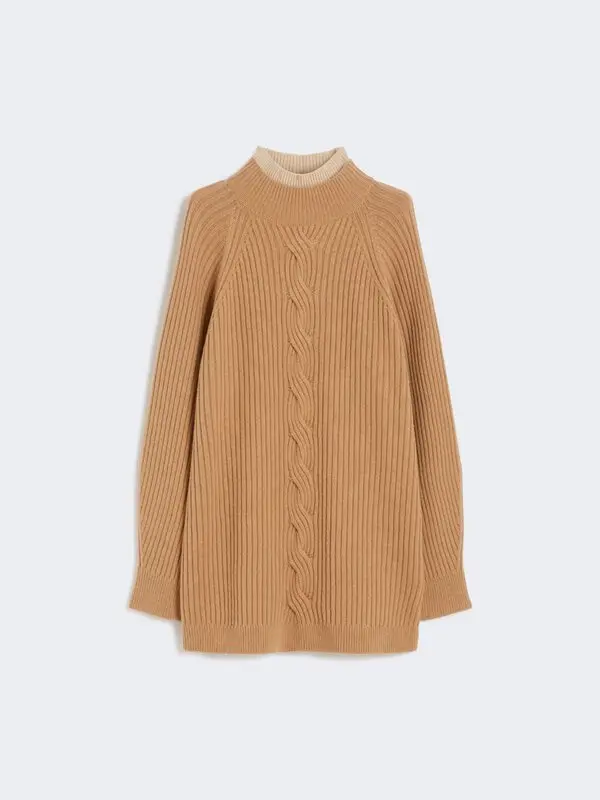Max Mara Wool And Cashmere Cable-knit Jumper