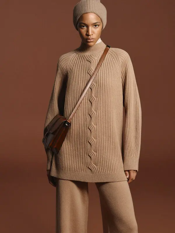 Max Mara Wool And Cashmere Cable-knit Jumper