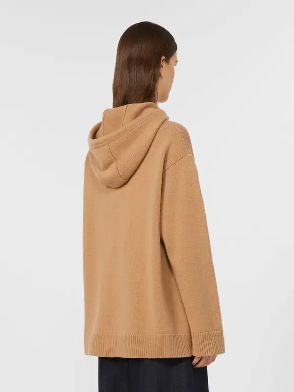 Max Mara Wool And Cashmere Hooded Sweatshirt