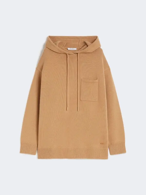 Max Mara Wool And Cashmere Hooded Sweatshirt