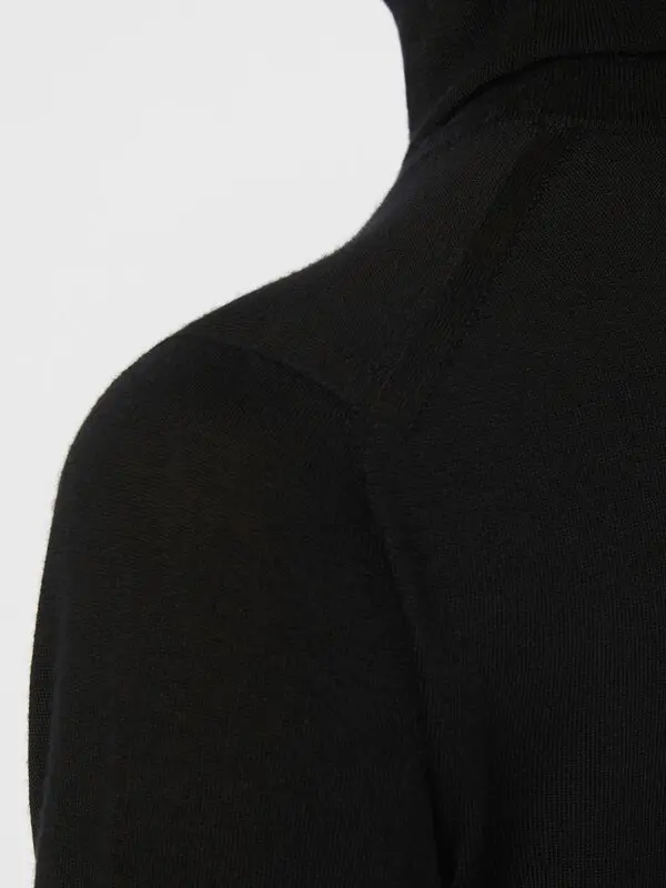 Max Mara Wool Knit Turtleneck Jumper - Black