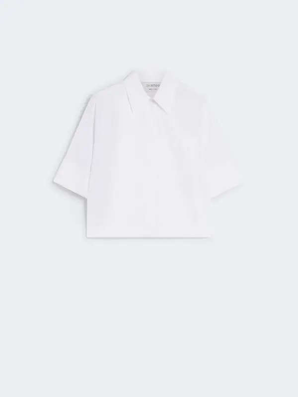 Max Mara Boxy Cotton Shirt - Optical White
