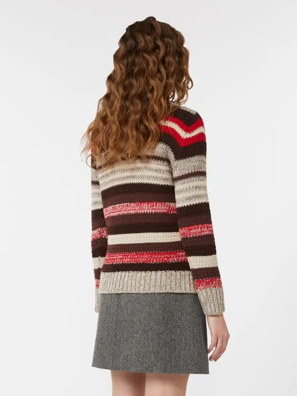Max Mara Ribbed Striped Wool Jumper