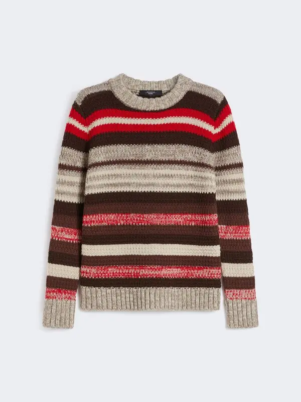 Max Mara Ribbed Striped Wool Jumper