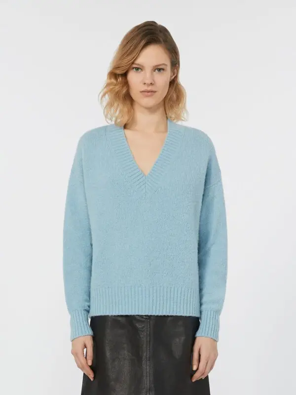 Max Mara V-neck Jumper - Light Blue