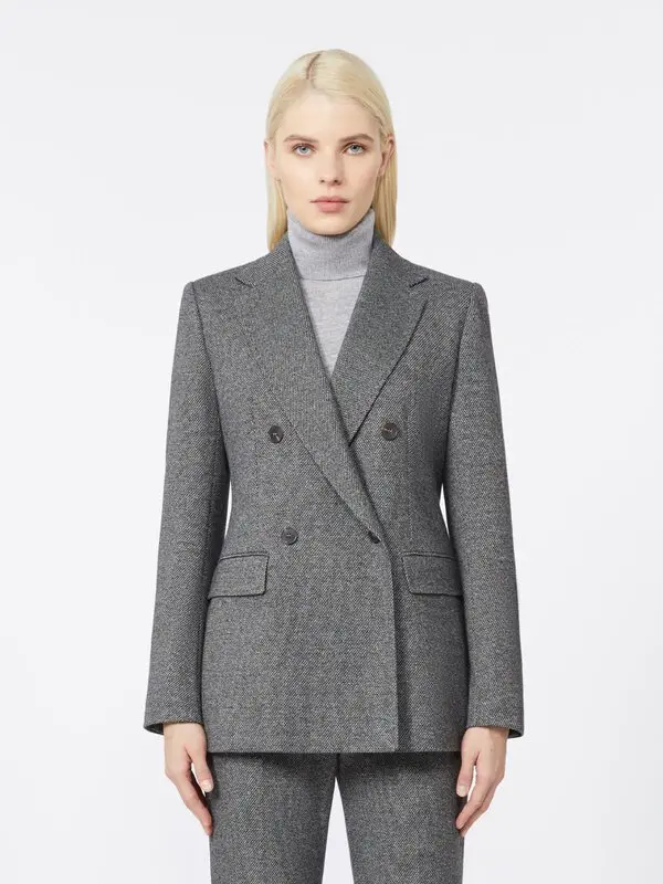 Max Mara Double-breasted Jersey Blazer