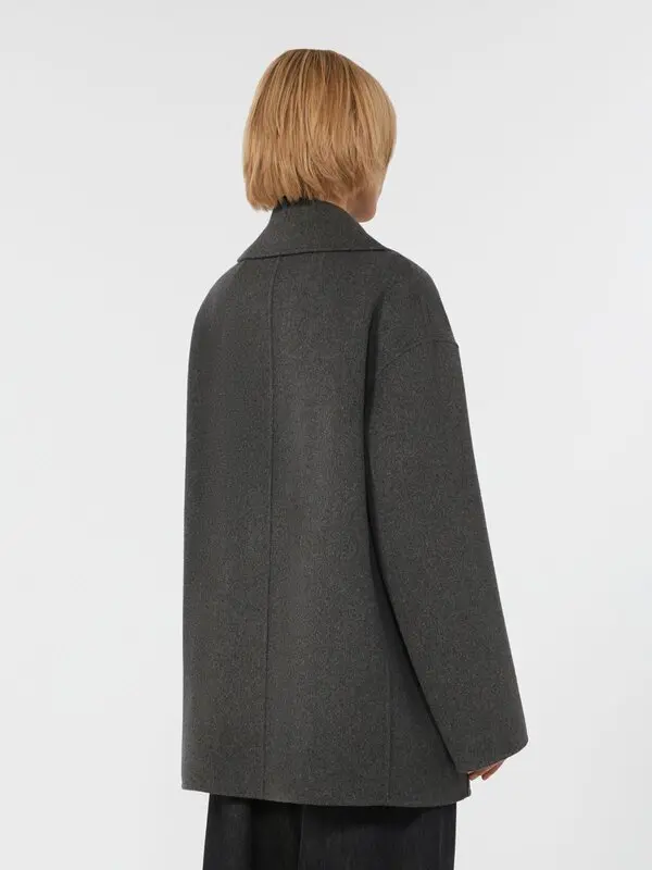 Max Mara Wool Drap Double-breasted Jacket