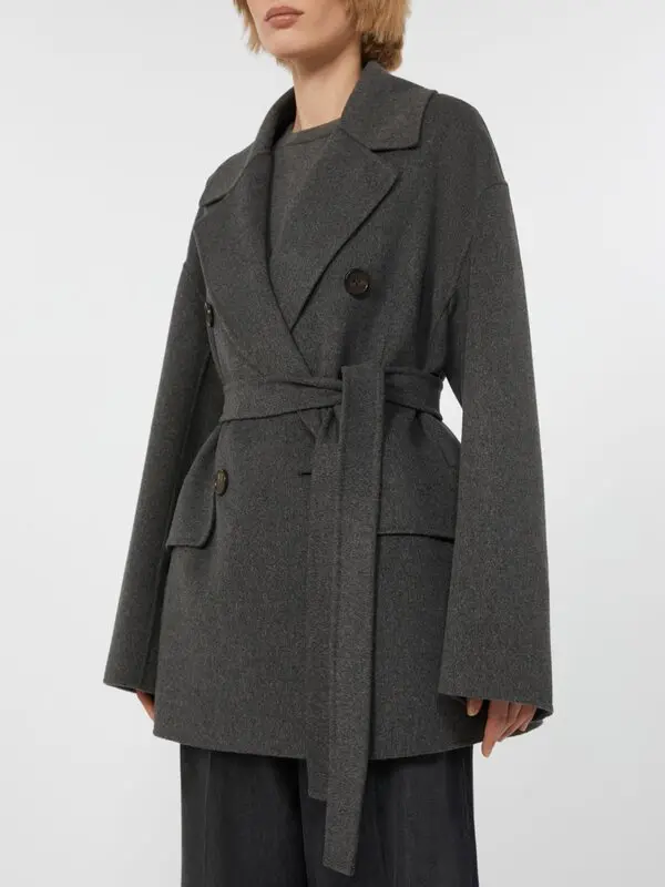 Max Mara Wool Drap Double-breasted Jacket