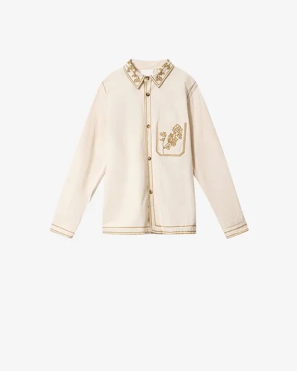 Isabel Marant Étoile Rudy Cotton Overshirt - Chalk