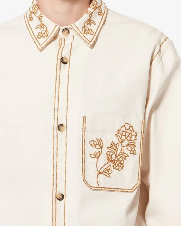 Isabel Marant Étoile Rudy Cotton Overshirt - Chalk