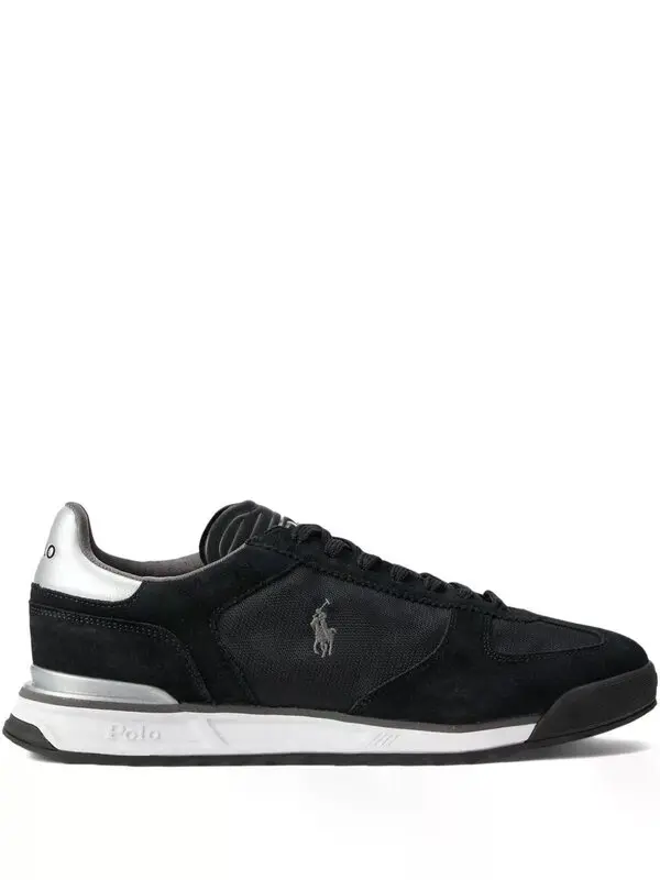 Polo Ralph Lauren Suede Panelled Sneakers - Black