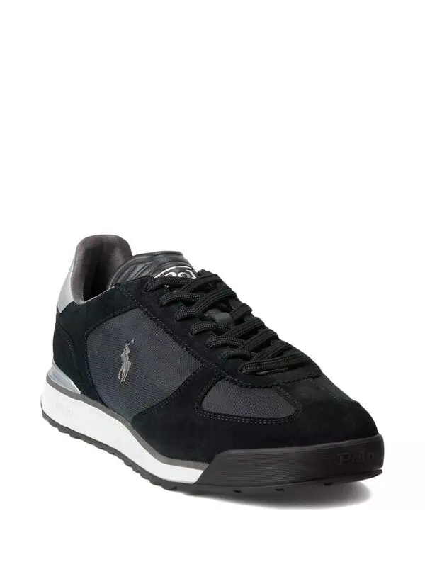 Polo Ralph Lauren Suede Panelled Sneakers - Black