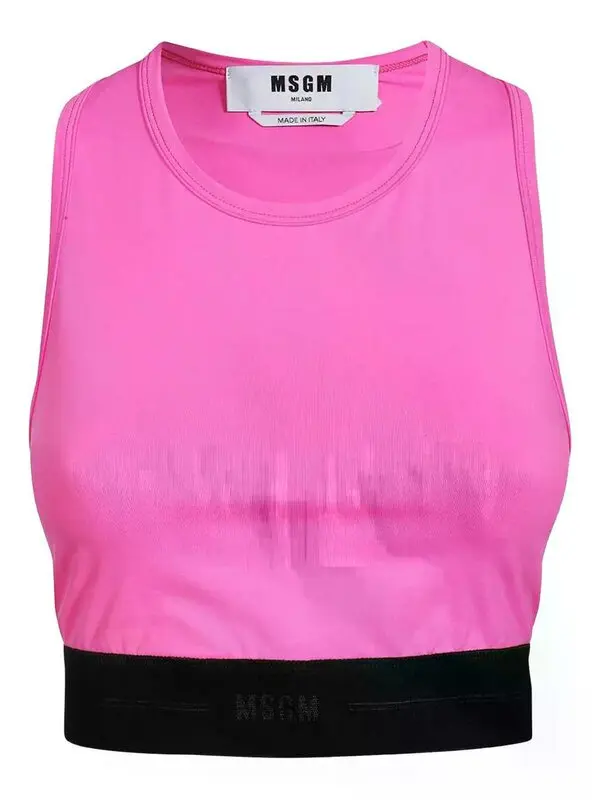 MSGM Elastic-waistband Tank Top