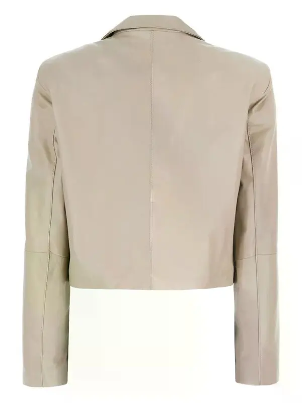 ANDREA D'AMICO Double-breasted Cropped Jacket - Neutrals