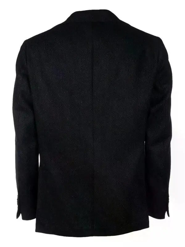 4FF Herringbone Notched Blazer