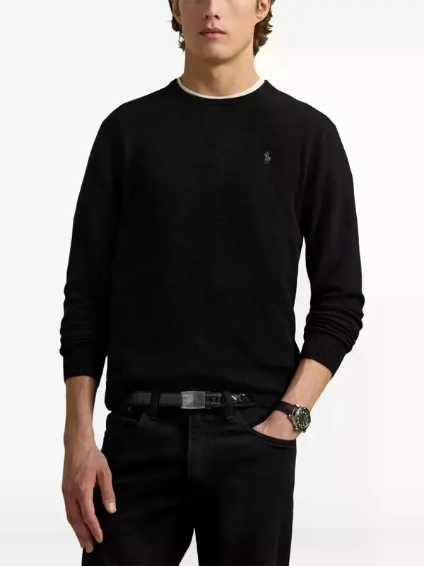 Polo Ralph Lauren Crew-neck Knit Sweater - Black